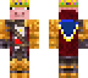 Technoblade in a his own Knight suit | Minecraft Skin