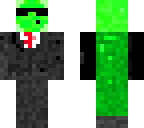 The Epic Slime in a suit | Minecraft Skin