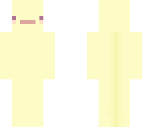 yellow axolotl | Minecraft Skin