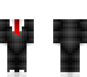 Business OB - Black Suit & Red Tie | Minecraft Skin