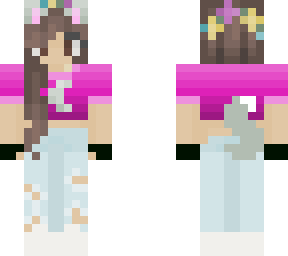 Cute werewolf girl | Minecraft Skin