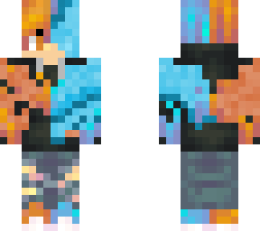 ice and fire | Minecraft Skins