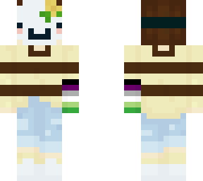 xxG0ldenR0se w/ aroace flag | Minecraft Skin