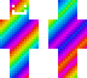 Rainbow Epic Smiley Minecraft Skins