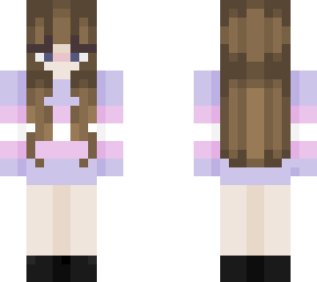 trans transgender girl brown pride | Minecraft Skins