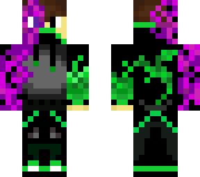 Corrupt green dragon gamer | Minecraft Skin