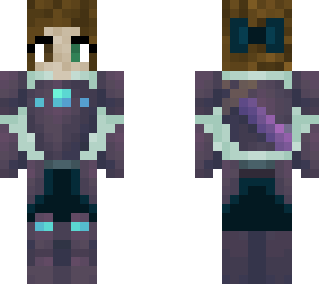 Girl in Netherite armor | Minecraft Skin