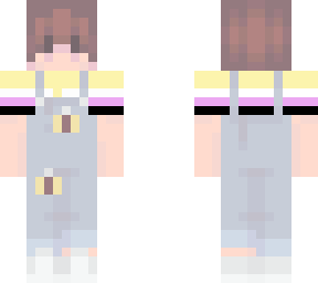 my skin with non-binary shirt | Minecraft Skin