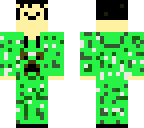 creeper hoodie with derpy smile | Minecraft Skin