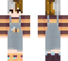 Me in Tubbo's bee overalls | Fixed eyes | Minecraft Skin