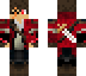 red swords man | Minecraft Skin