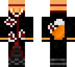 Akatsuki Straw Hat Fox | Minecraft Skin