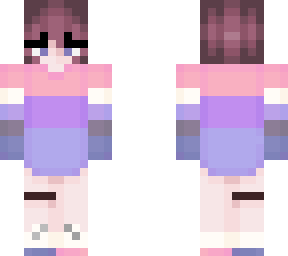 Bi x Genderfluid pride outfit | Minecraft Skin
