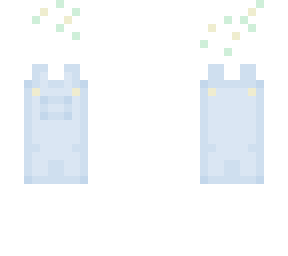 Clothing Base: Cute Overalls and Flower Crown | Minecraft Skin