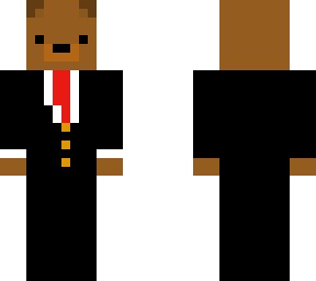 Bear in suit | Minecraft Skin