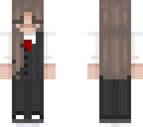 Girl in a butler suit | Minecraft Skin