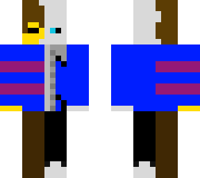 Half Frisk Half Sans | Minecraft Skin