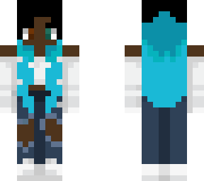 poc girl with dyed hair in white | Minecraft Skin