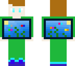 the Human fish tank | Minecraft Skin