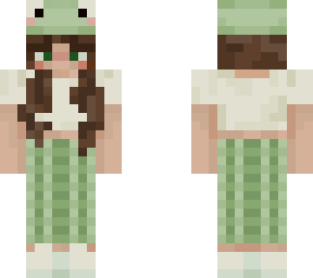 Frog hat girl | Minecraft Skin