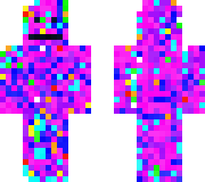 Messy colorful mess | Minecraft Skin