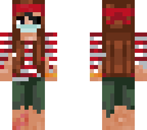 Pirate w/ Eyepatch and Mask | Minecraft Skin