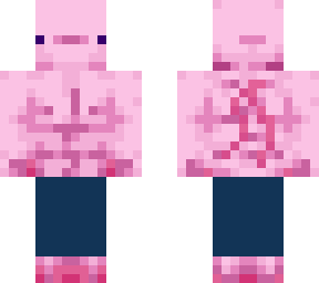 strong axolotl | Minecraft Skin
