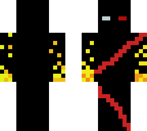dark flaming shadow | Minecraft Skin