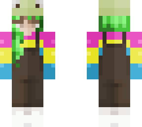 pan pride froggy hat | Minecraft Skin