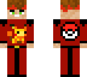 Red Pokemon Minecraft Skins