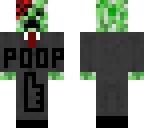poop blood creeper | Minecraft Skin