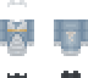 Blue medieval dress | Minecraft Skin