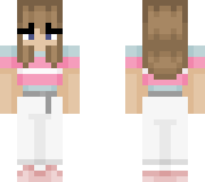 _- Transgender pride - _ (Transgender female) | Minecraft Skin