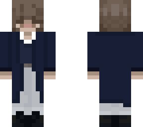 Blue Cardigan | Minecraft Skin