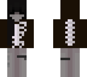 skeleton in a jacket | Minecraft Skins