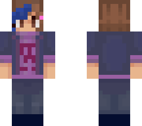 claire nunez (blue hair) // character | Minecraft Skin