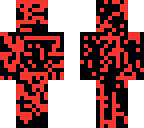 Corrupted red and black | Minecraft Skin