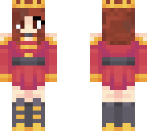Cute Queen Girl | Minecraft Skin