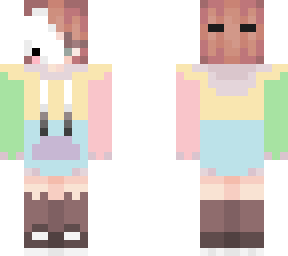 mask and colourblock | Minecraft Skin