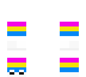 Pan pride outfit base | Minecraft Skin