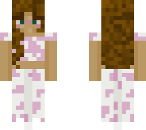Pink Cow Print Outfit | Minecraft Skin