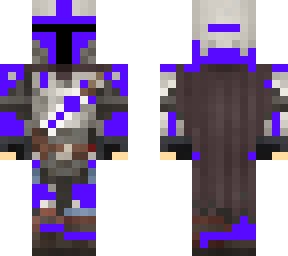 purple/blue mandalorian | Minecraft Skin