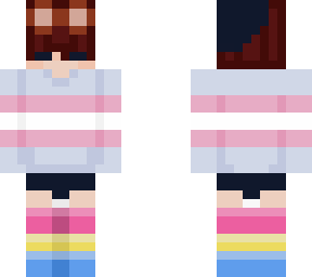 Trans and Pan Pride Skin | Minecraft Skin