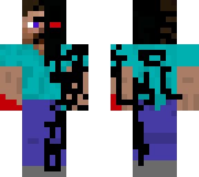 venom steve | Minecraft Skin