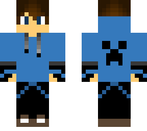 Blue gamer boy | Minecraft Skin