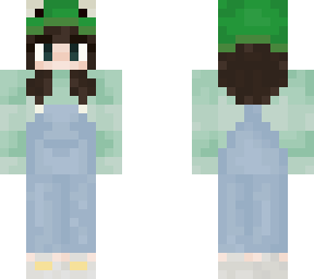 Girl with frog hat | Minecraft Skin