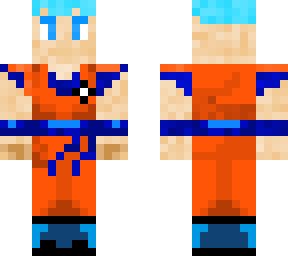 Goku Super Sayajin Blue | Minecraft Skin