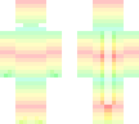 Rainbow Axolotl | Minecraft Skin