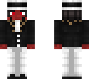 Black Skinned Muzan Kibutsuji | Minecraft Skin