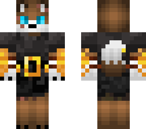 Brown Wolf with Piglin Brute Clothes? | Minecraft Skin